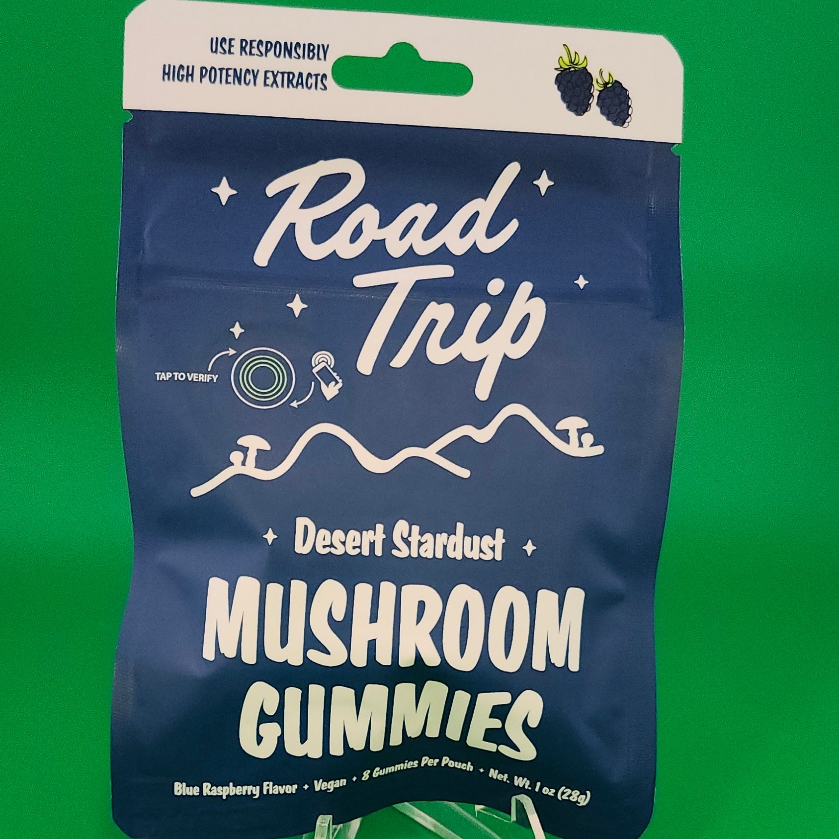 Road Trip | Desert Stardust Mushroom Microdose Gummies | Blue Raspberry ...