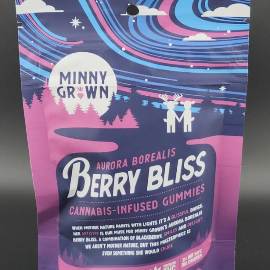 Minny Grown | THC Gummies | Aurora Borealis Berry Bliss | Hybrid | Green Canopy
